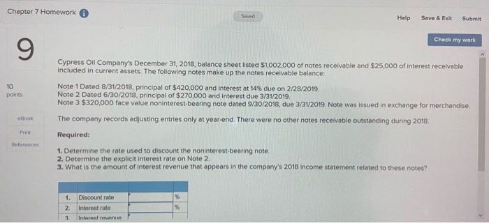 Solved Chapter 7 Homework Saved Help Save & Exit Submit | Chegg.com