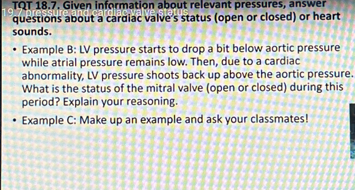Solved TQT 18.7. ﻿Given information about relevant | Chegg.com