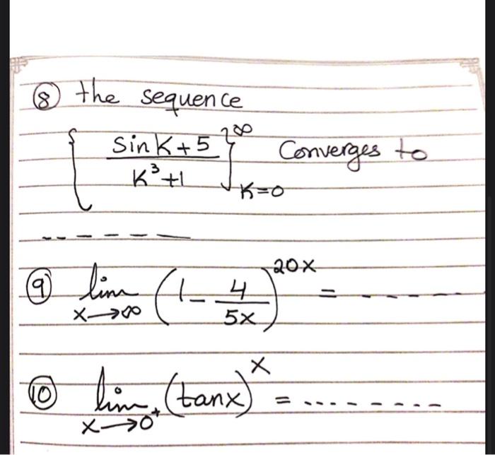 Solved The Sum Of The Series 2 3k Is 2k K 2 Ⓒ The Sequence
