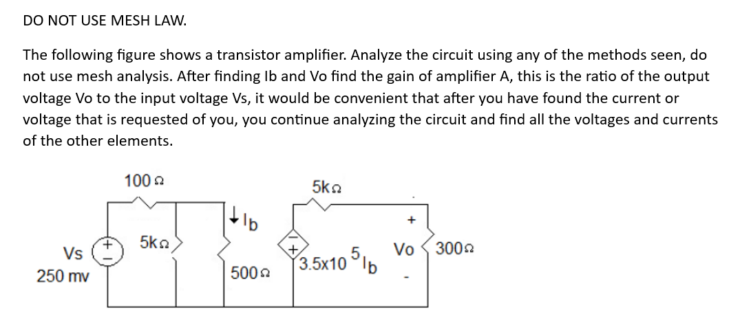 Solved Do Not Use Mesh Law The Following Figure Shows A