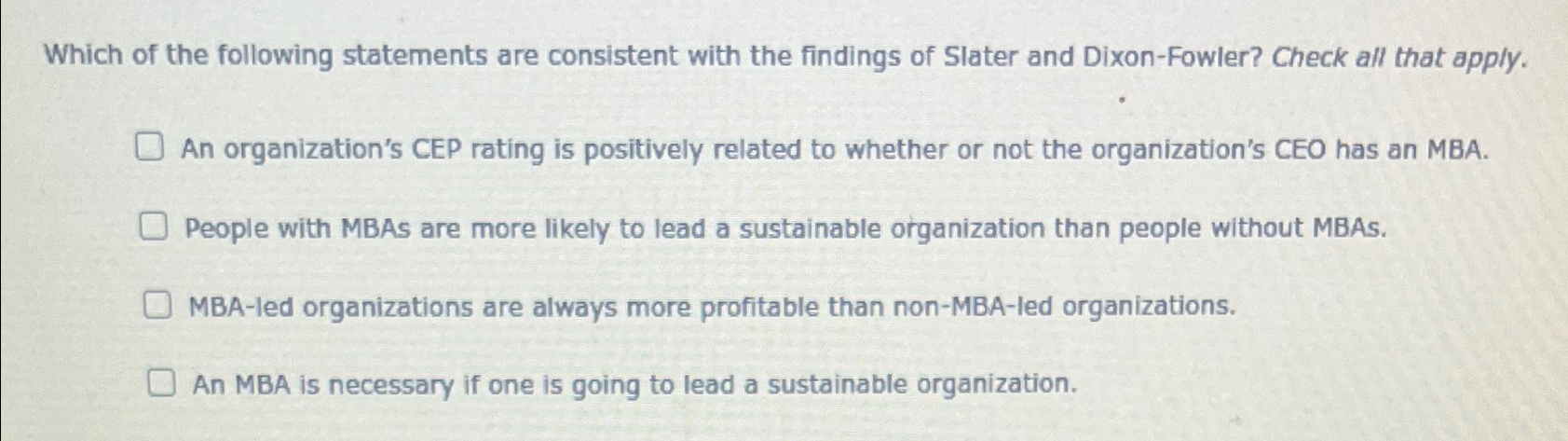 Solved Which of the following statements are consistent with | Chegg.com