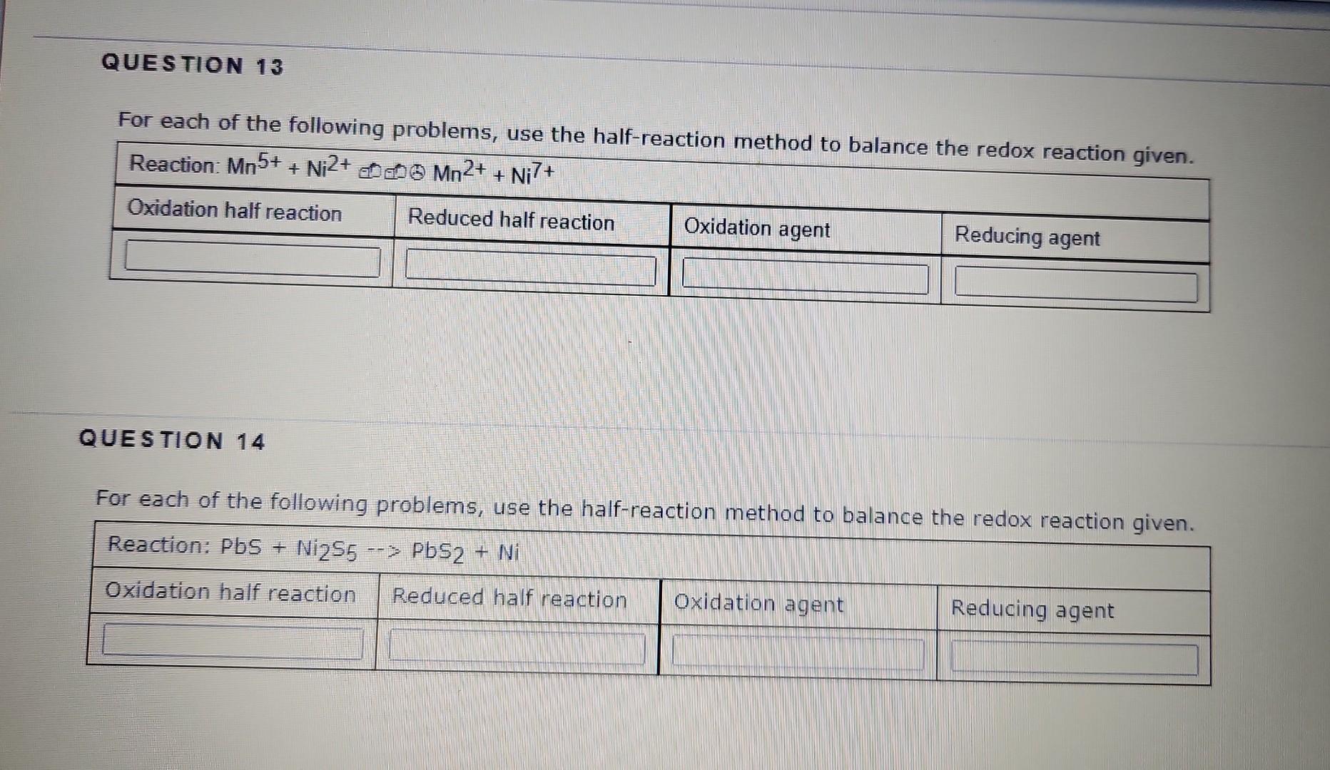 Solved For each of the following problems, use the | Chegg.com