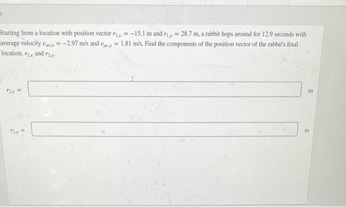 Solved tarting from a location with position vector | Chegg.com