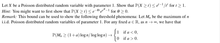 Solved Let X ﻿be A Poisson Distributed Random Variable With 8989