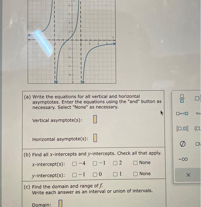 Solved (a) Write the equations for all vertical and | Chegg.com