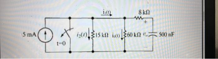 Solved Q3) The switch in the circuit has been closed for a | Chegg.com