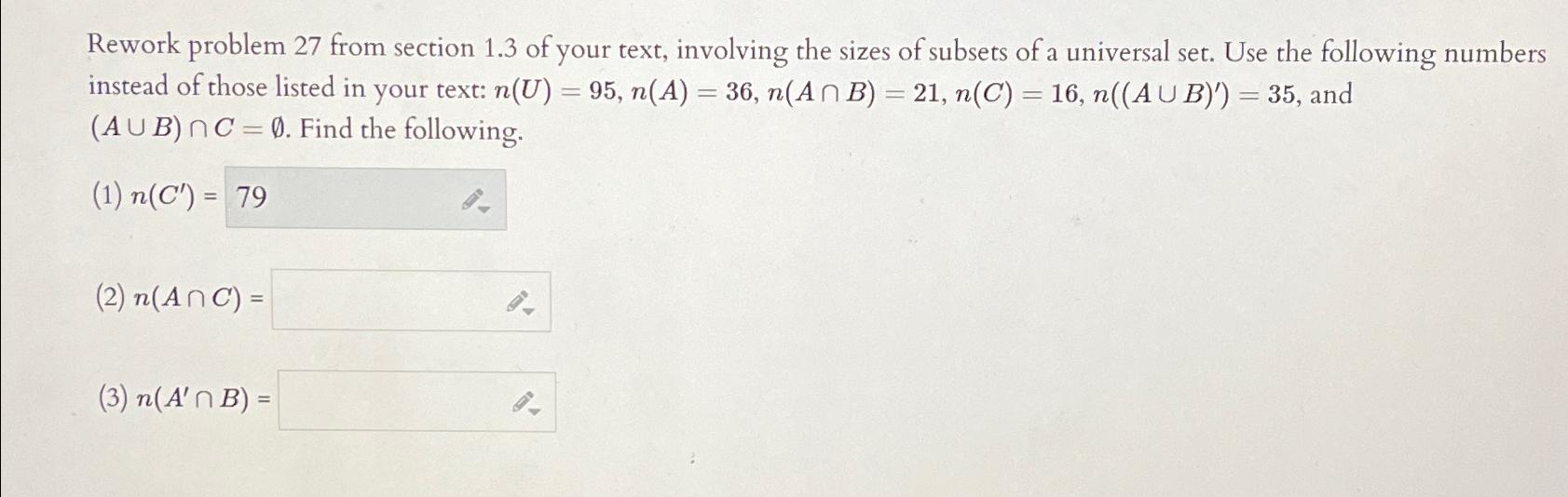 Solved Rework problem 27 ﻿from section 1.3 ﻿of your text, | Chegg.com