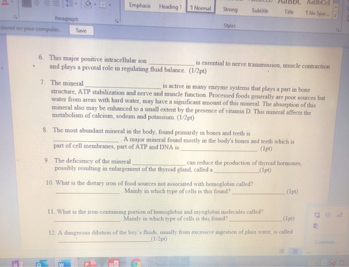 Solved Emphasis Heading 1 1 Normal Strong DD ADBBL Aalbcd | Chegg.com
