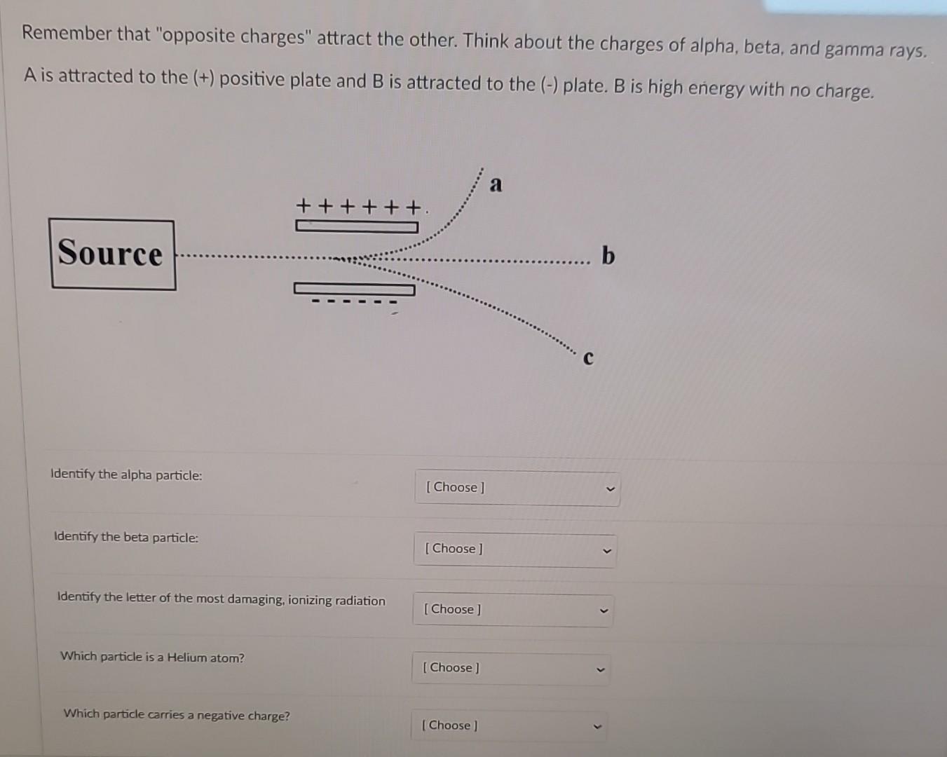 Solved Remember that "opposite charges" attract the other. | Chegg.com