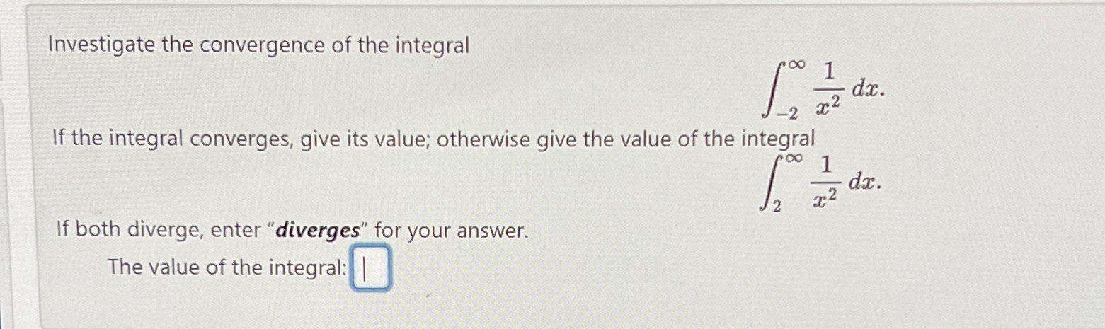 Solved Investigate the convergence of the | Chegg.com