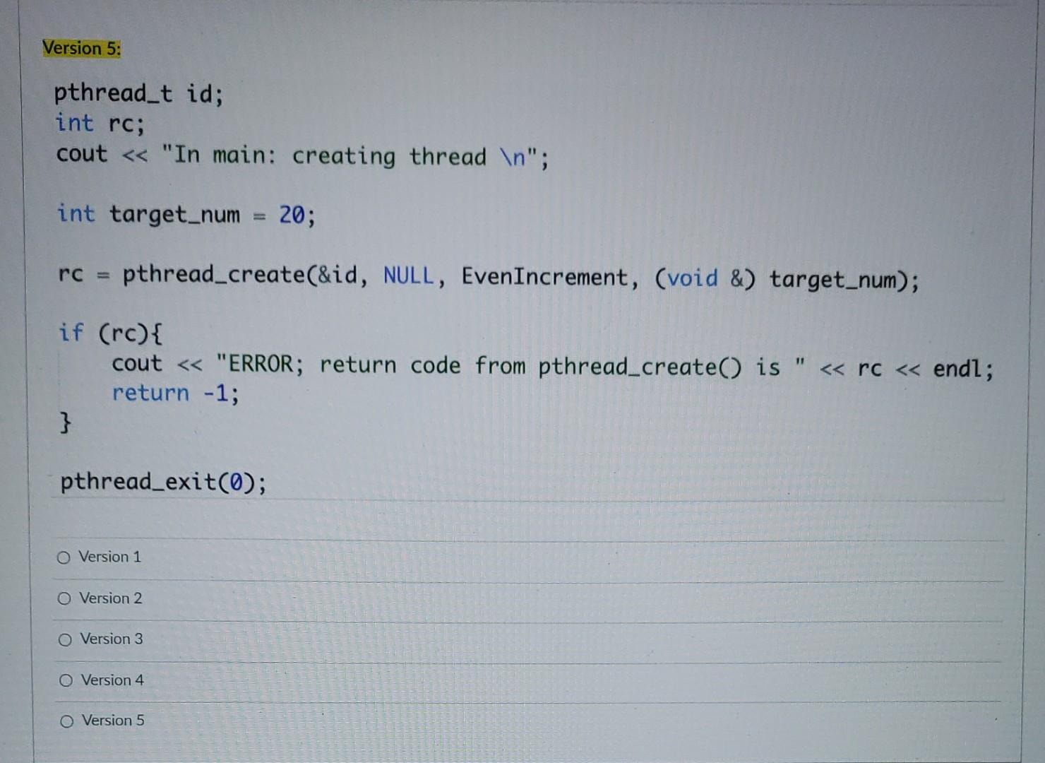 Solved Consider the following code: void *EvenIncrement(void | Chegg.com
