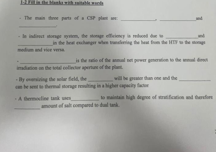 Solved 1-2 ﻿Fill in the blanks with suitable wordsThe main | Chegg.com