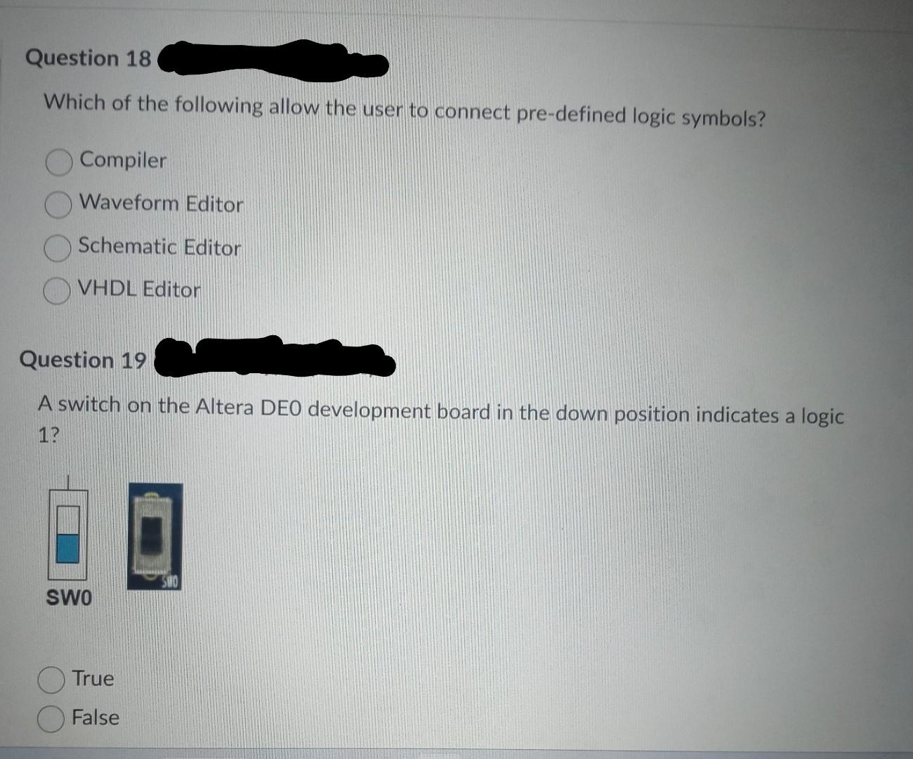 Solved In Quartus II, when viewing a vector waveform | Chegg.com