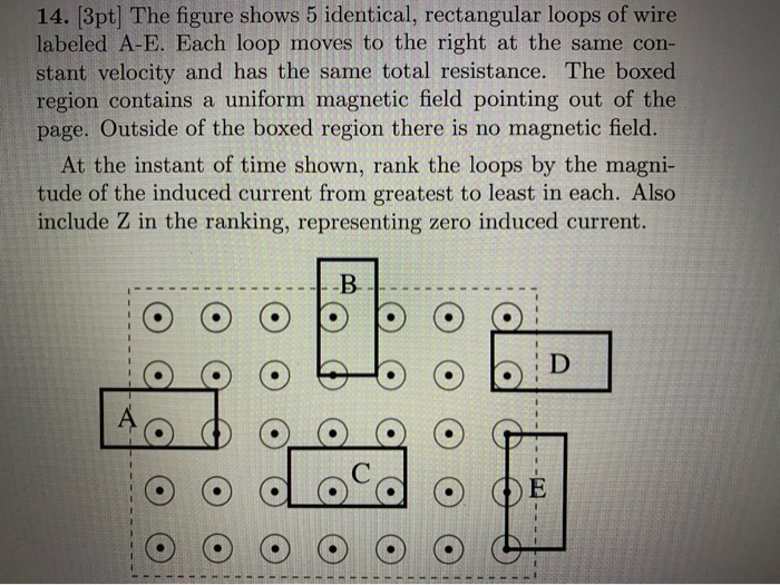 Solved 14. 3pt) The figure shows 5 identical, rectangular | Chegg.com