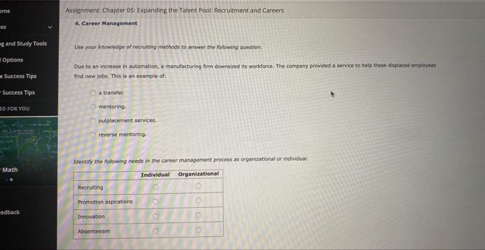 Solved Assignment: Chapter 05: Expanding the Talent Pool: | Chegg.com