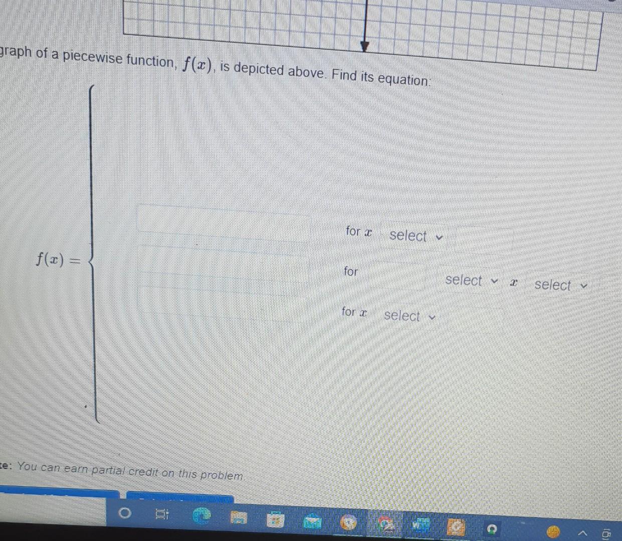 Solved graph of a piecewise function, f(x), is depicted | Chegg.com