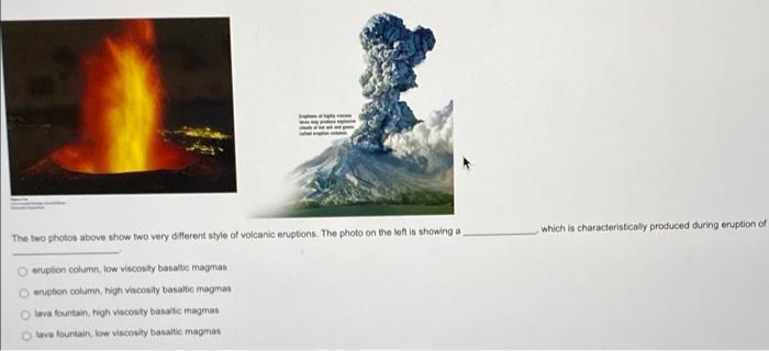 Solved which is characteristically produced during eruption | Chegg.com