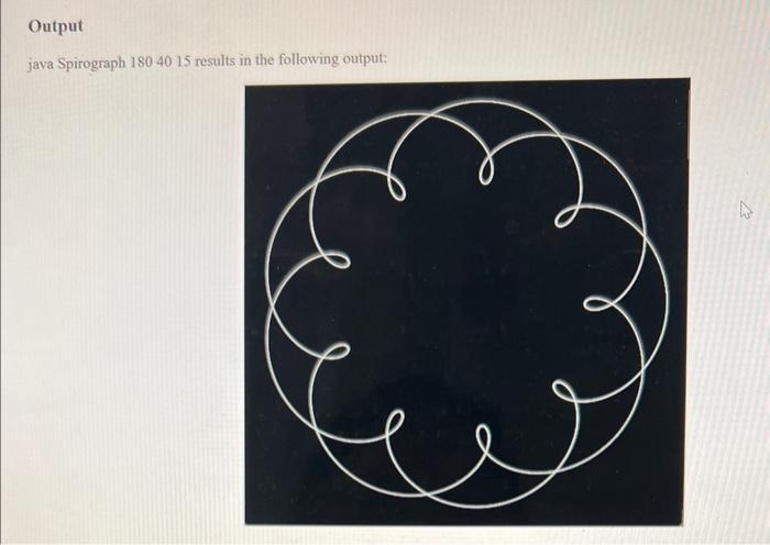 Solved Draw a Spirograph which is a curve that is formed | Chegg.com