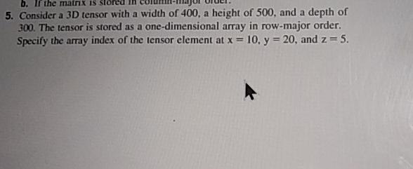 Solved Consider a 3D tensor with a width of 400 , ﻿a height | Chegg.com