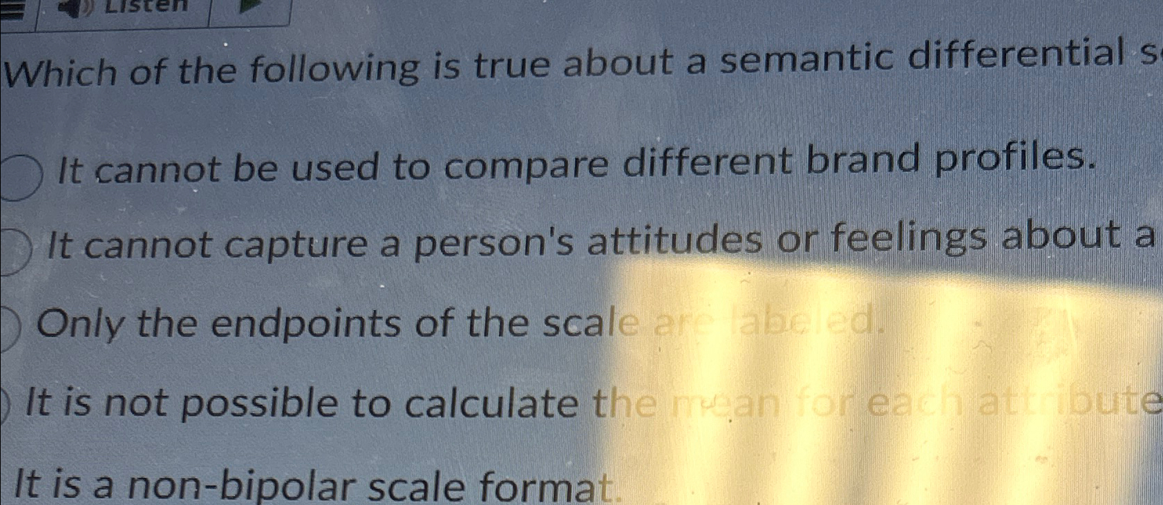 Solved Which of the following is true about a semantic | Chegg.com