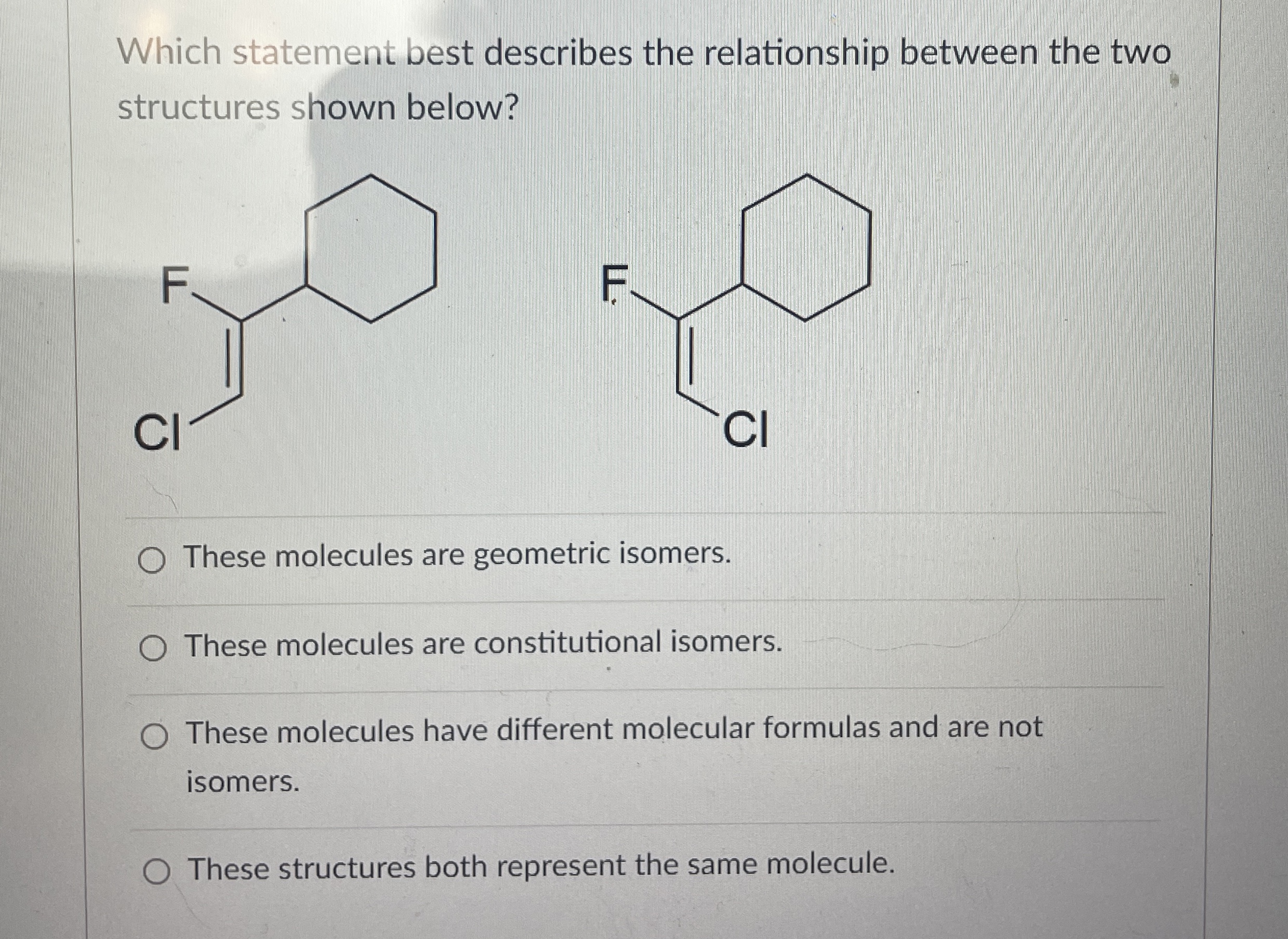 Solved Which statement best describes the relationship | Chegg.com