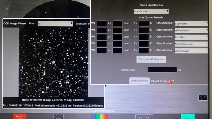 Solved Calculate the Lsun, T, and cluster age for the | Chegg.com