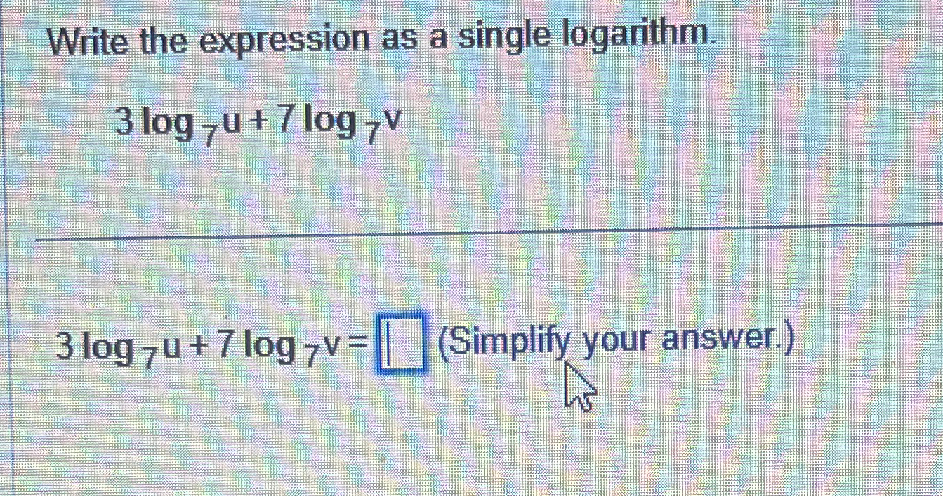 Solved Write the expression as a single | Chegg.com