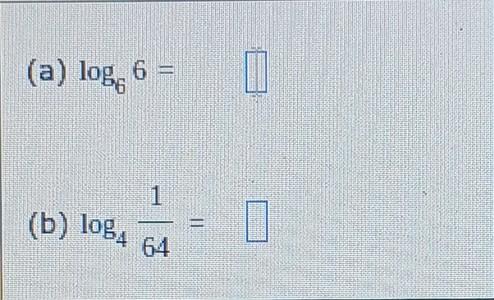 Solved evaluate each expression 1. log 6 = | Chegg.com