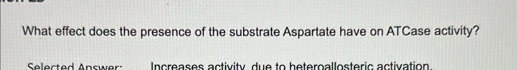 Solved What effect does the presence of the substrate | Chegg.com