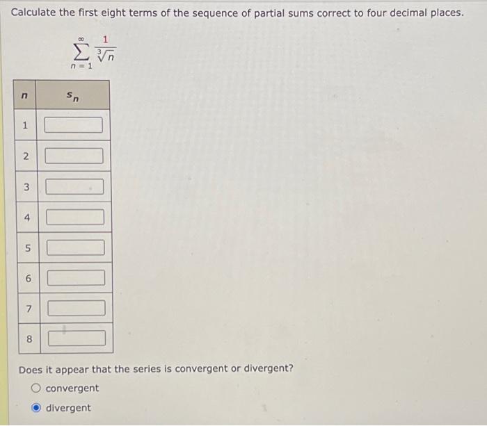 Solved Calculate the first eight terms of the sequence of | Chegg.com