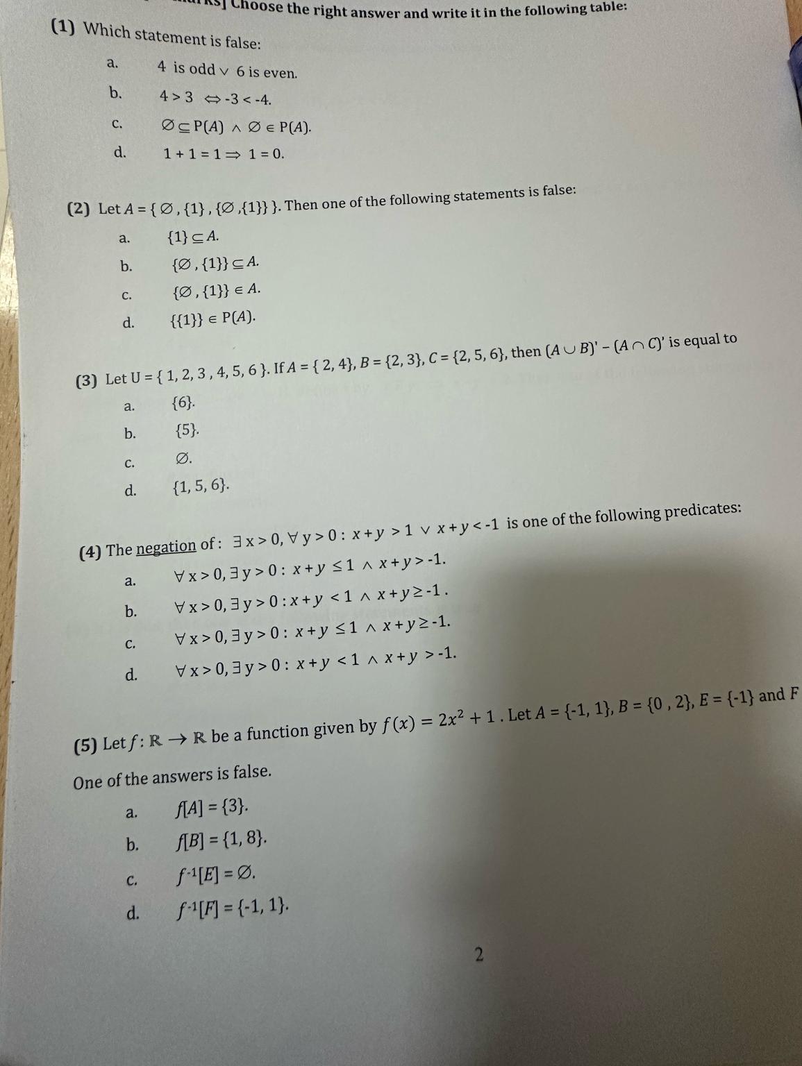 Solved (1) ﻿Which statement is false:a. ,4 ﻿is odd vv6 ﻿is | Chegg.com