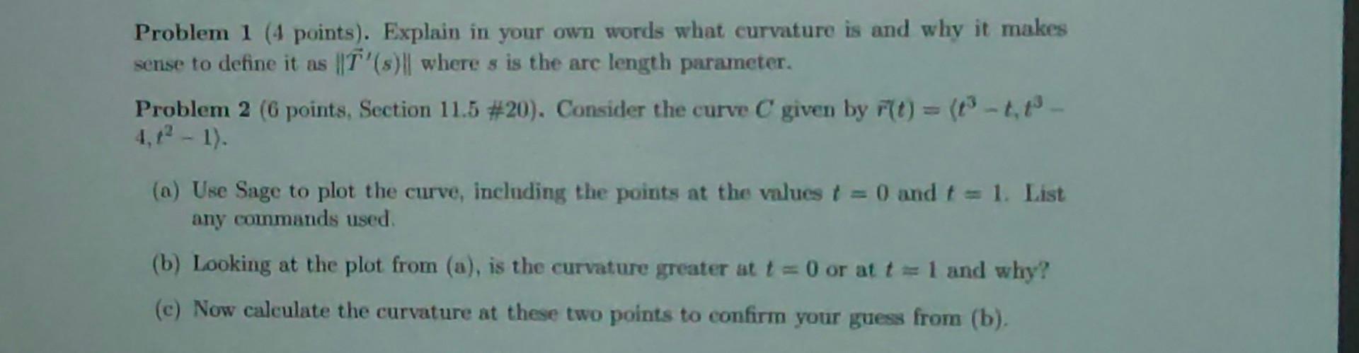 Problem 1 (4 points). Explain in your own words what | Chegg.com