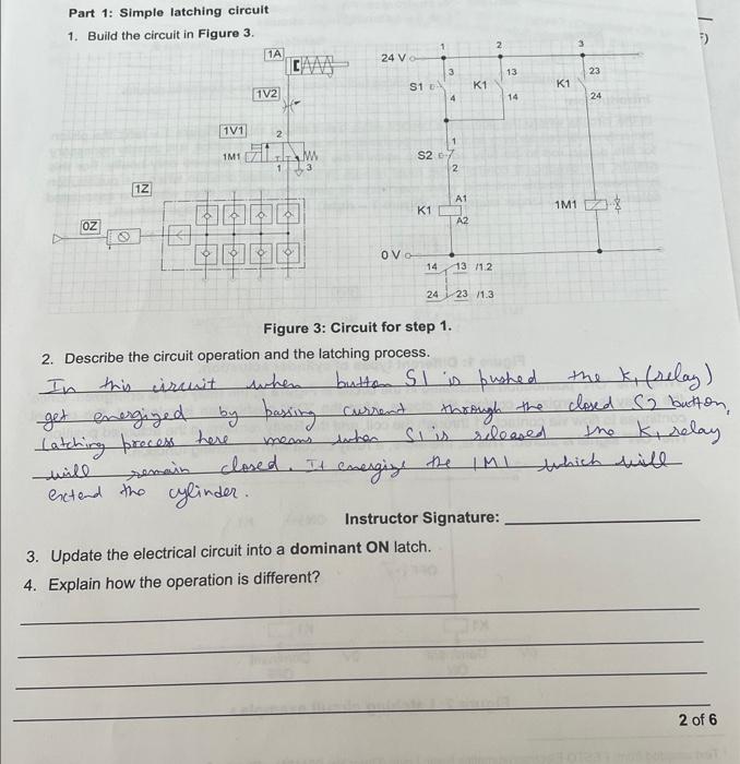 Solved 3. Based on the circuit shown in Figure 5 , fill out | Chegg.com