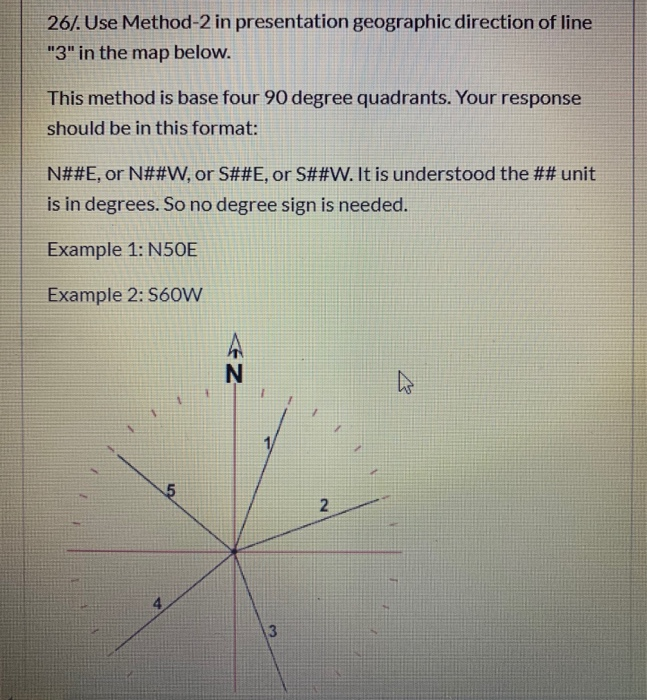 Solved 25/. Use Method-2 in presentation geographic | Chegg.com