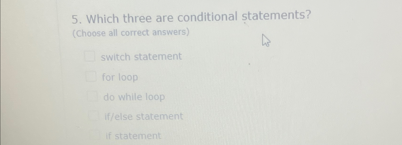 Solved Which three are conditional statements?(Choose all | Chegg.com