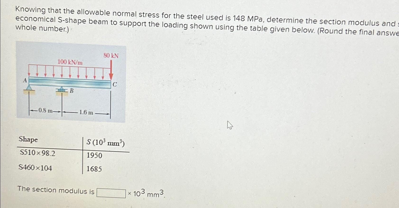 Solved Knowing that the allowable normal stress for the | Chegg.com