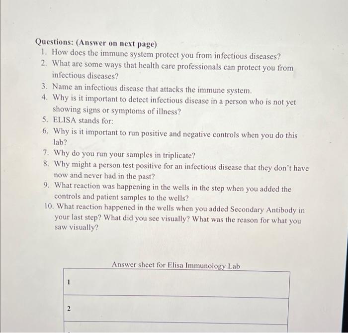 Solved Questions: (Answer on next page) 1. How does the | Chegg.com