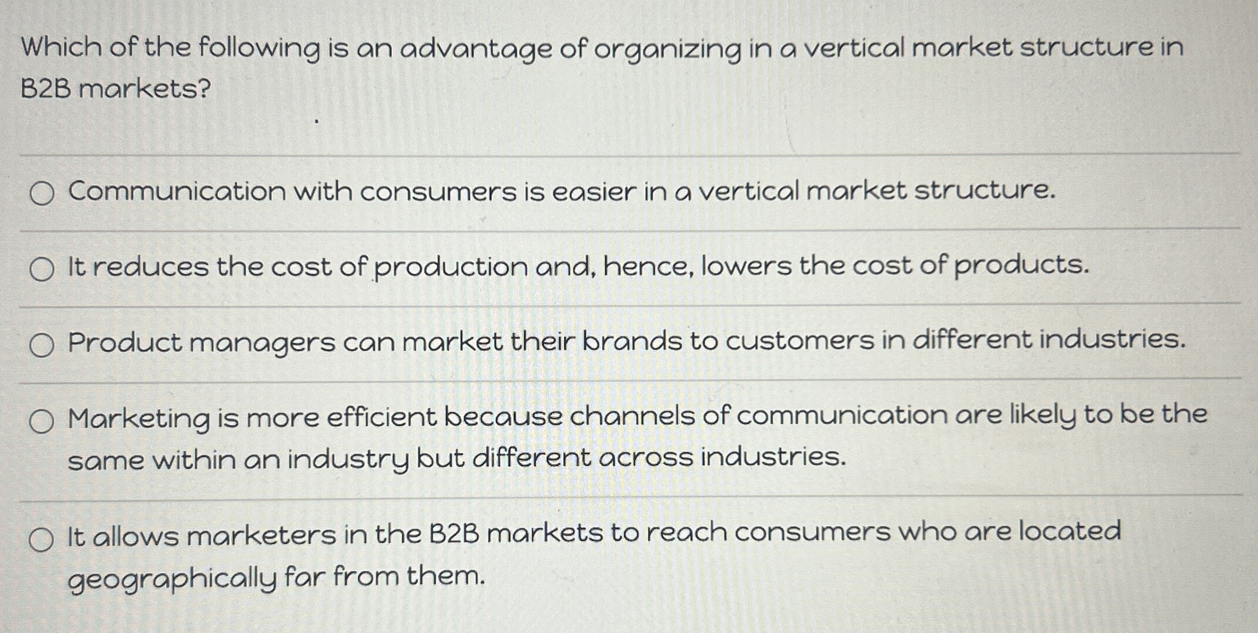 Solved Which of the following is an advantage of organizing | Chegg.com