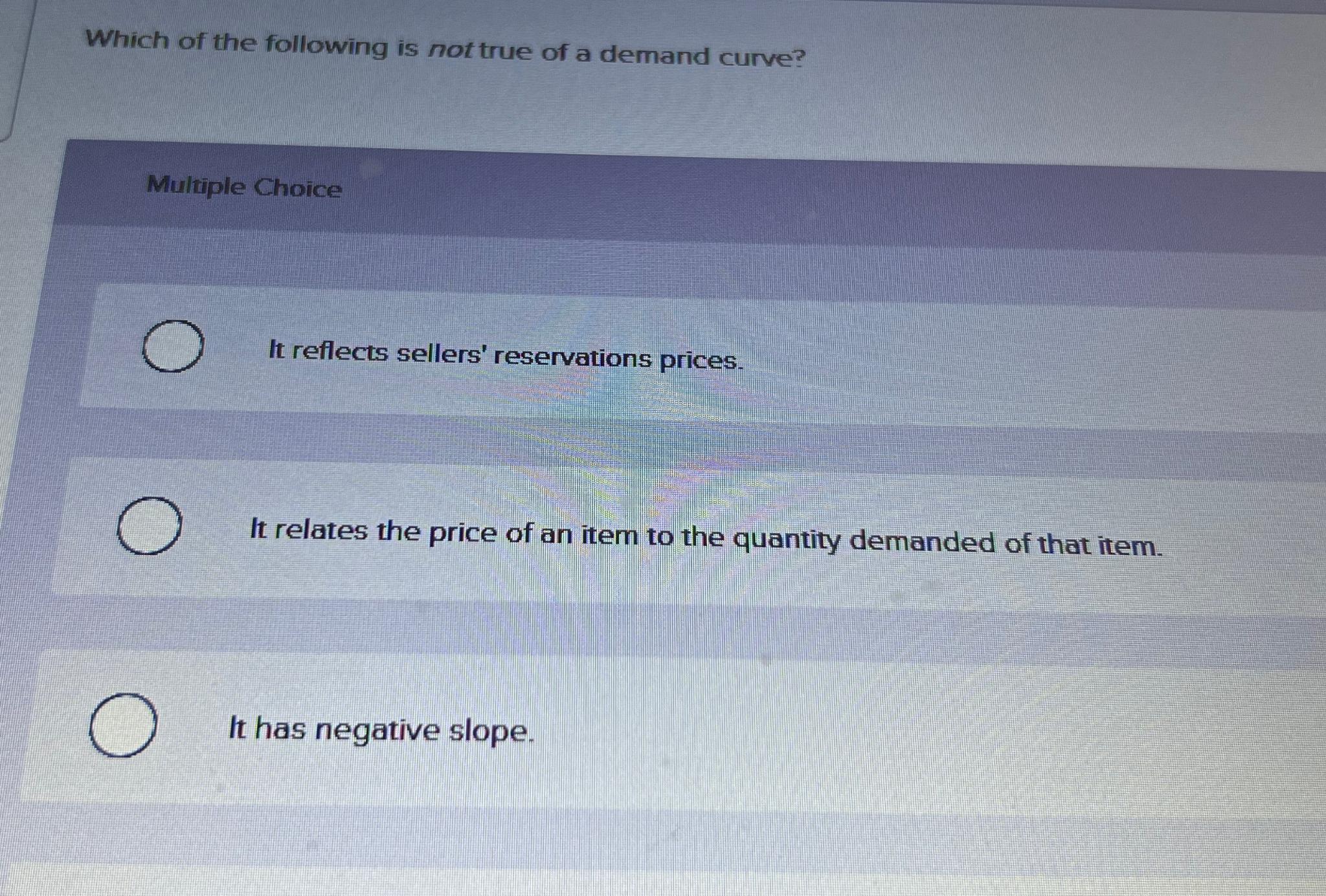 Solved Which of the following is not true of a demand | Chegg.com