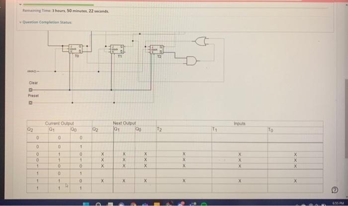 Solved > Remaining Time: 3 hours, 50 minutes, 29 seconds. | Chegg.com