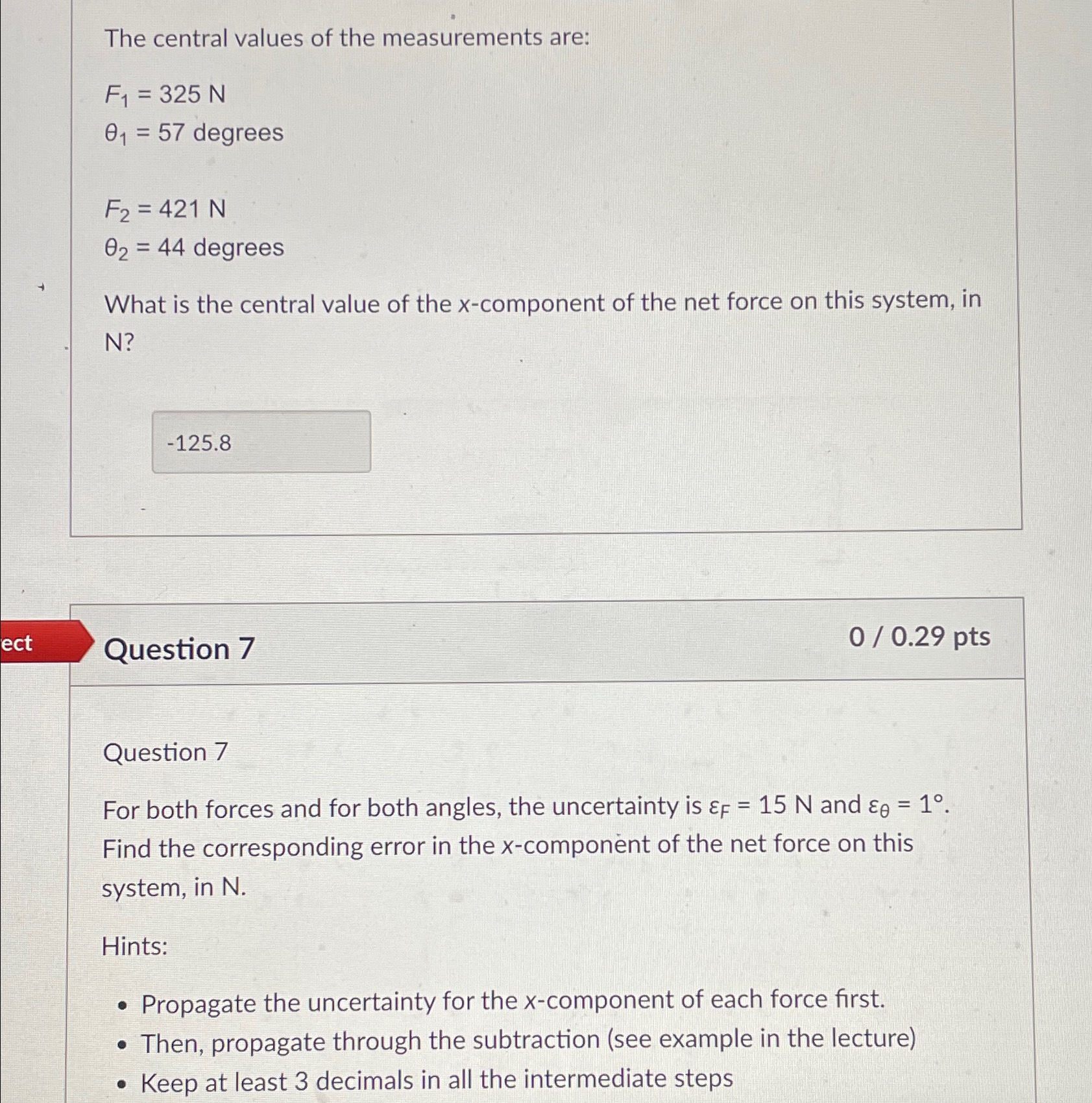 Solved Number 7 ﻿PleaseThe central values of the | Chegg.com