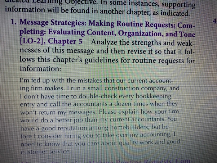 Solved 4 lg Objective. In some instances, supporting | Chegg.com