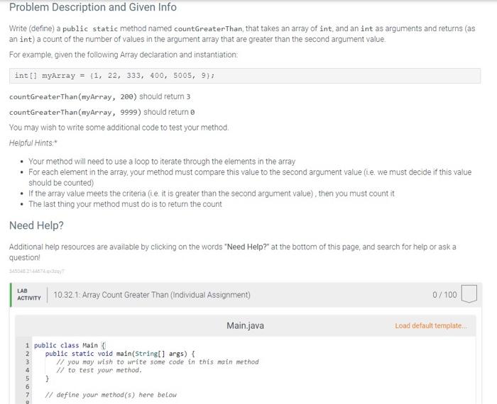 Solved Problem Description and Given Info Write (define) api | Chegg.com