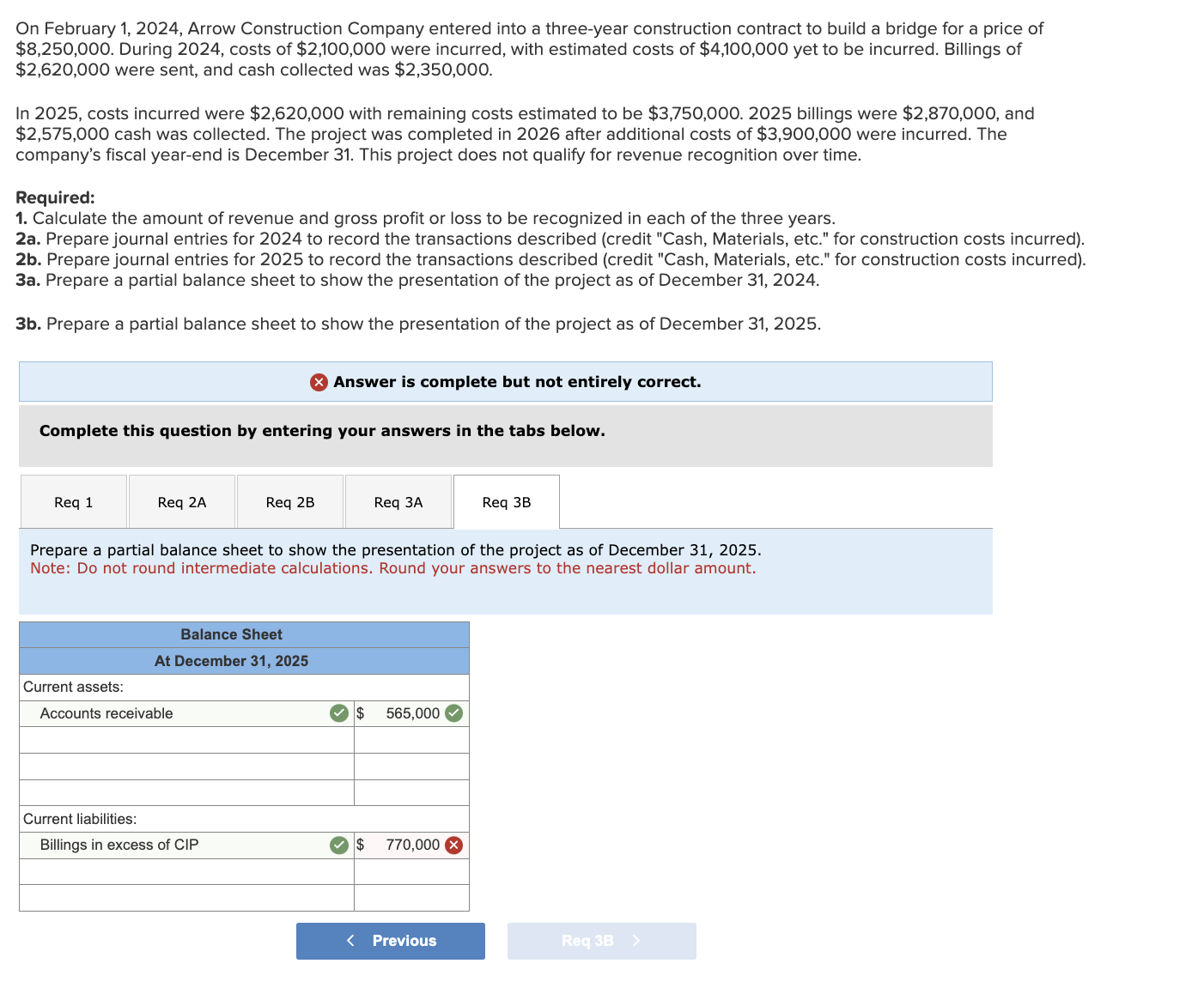 Solved On February 1, 2024, ﻿Arrow Construction Company | Chegg.com