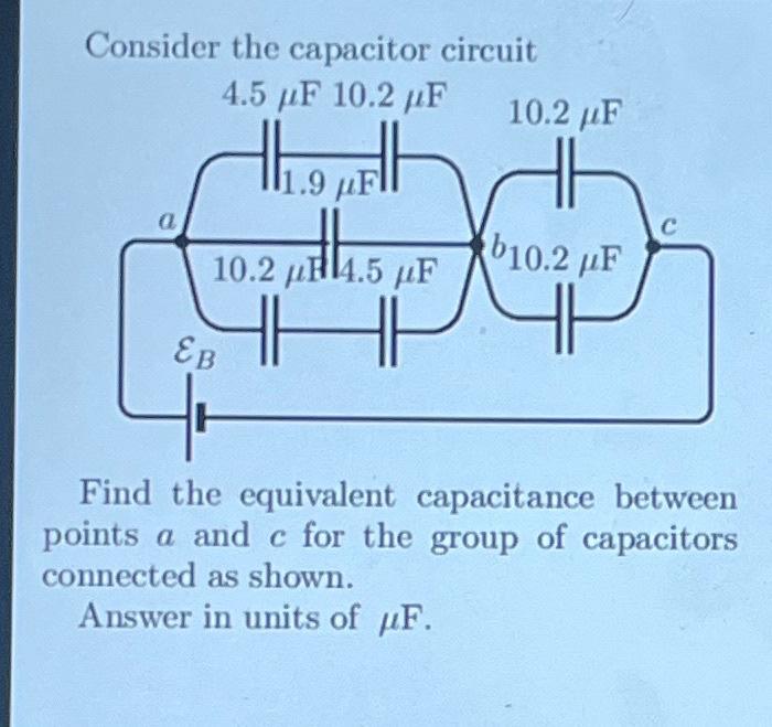 Solved Consider the capacitor circuit What is the effective | Chegg.com