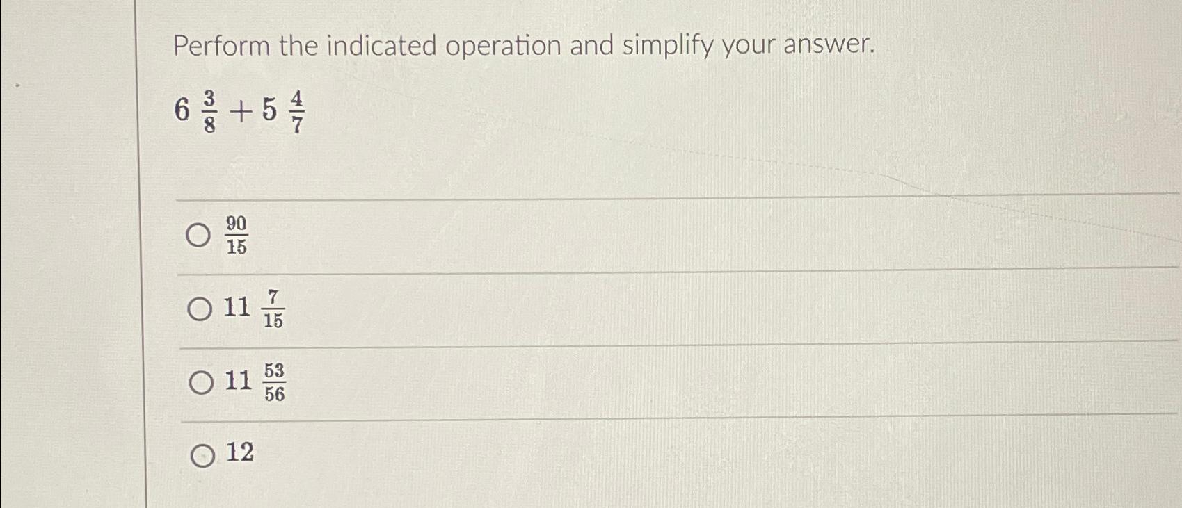 Solved Perform the indicated operation and simplify your | Chegg.com