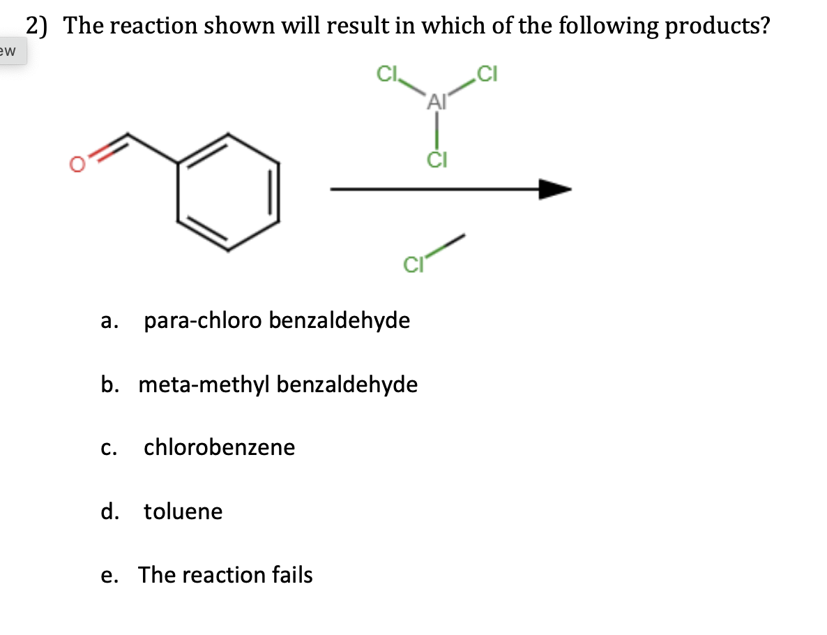 Solved The reaction shown will result in which of the | Chegg.com