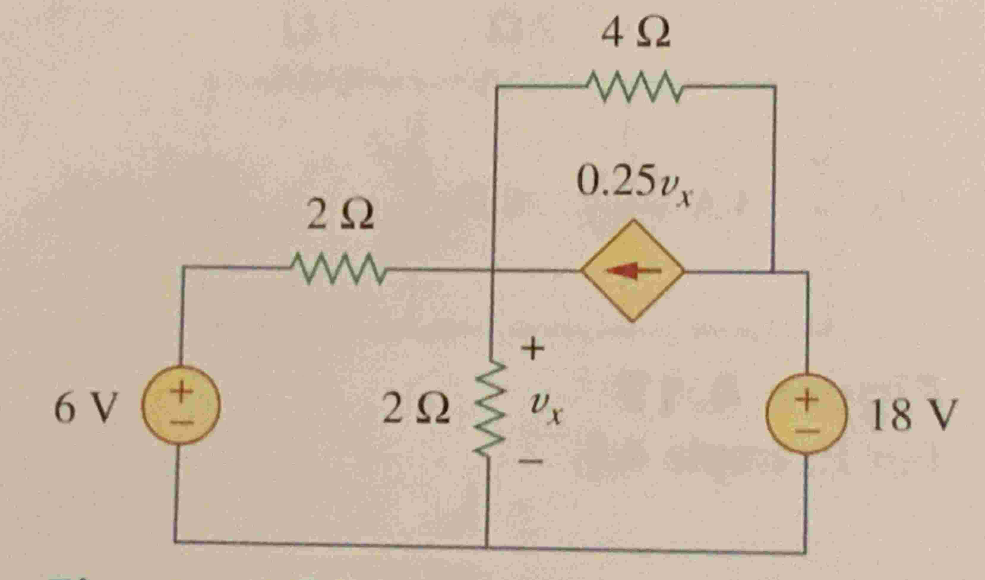 Solved Find v_x using source transformation and mesh | Chegg.com