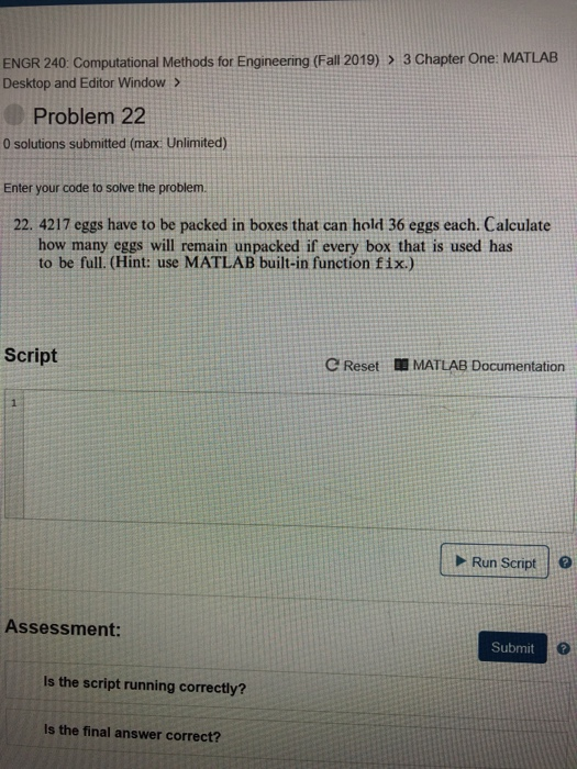 Solved ENGR 240: Computational Methods for Engineering (Fall | Chegg.com
