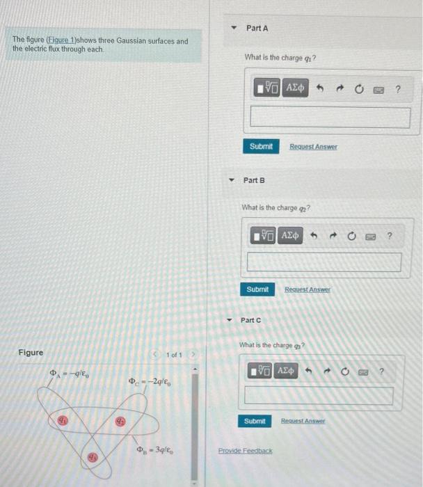 Solved The figure (Figure 1) shows three Gaussian surfaces | Chegg.com Solved The figure (Figure 1) shows three Gaussian surfaces | Chegg.com